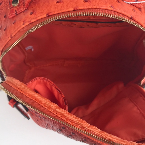 Bags | Vegan Leather Burnt Orange Backpack | Poshmark